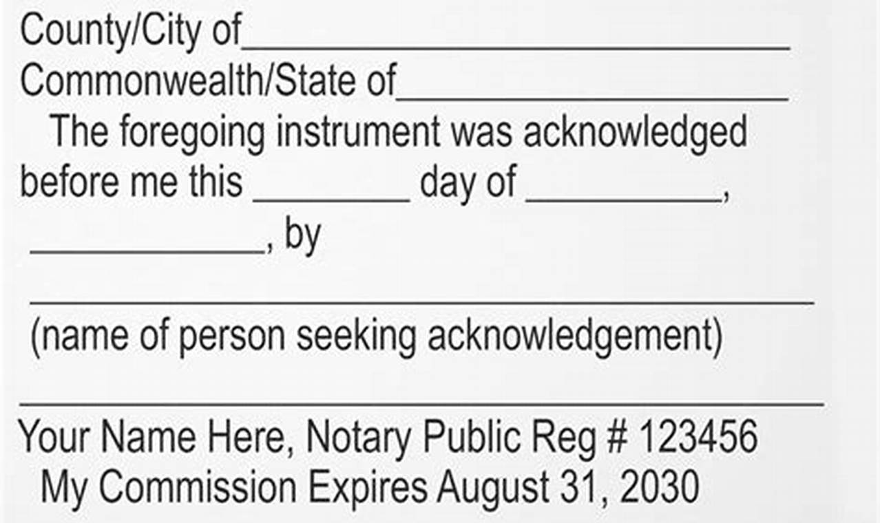 Notary Stamp & Acknowledgement: A Guide