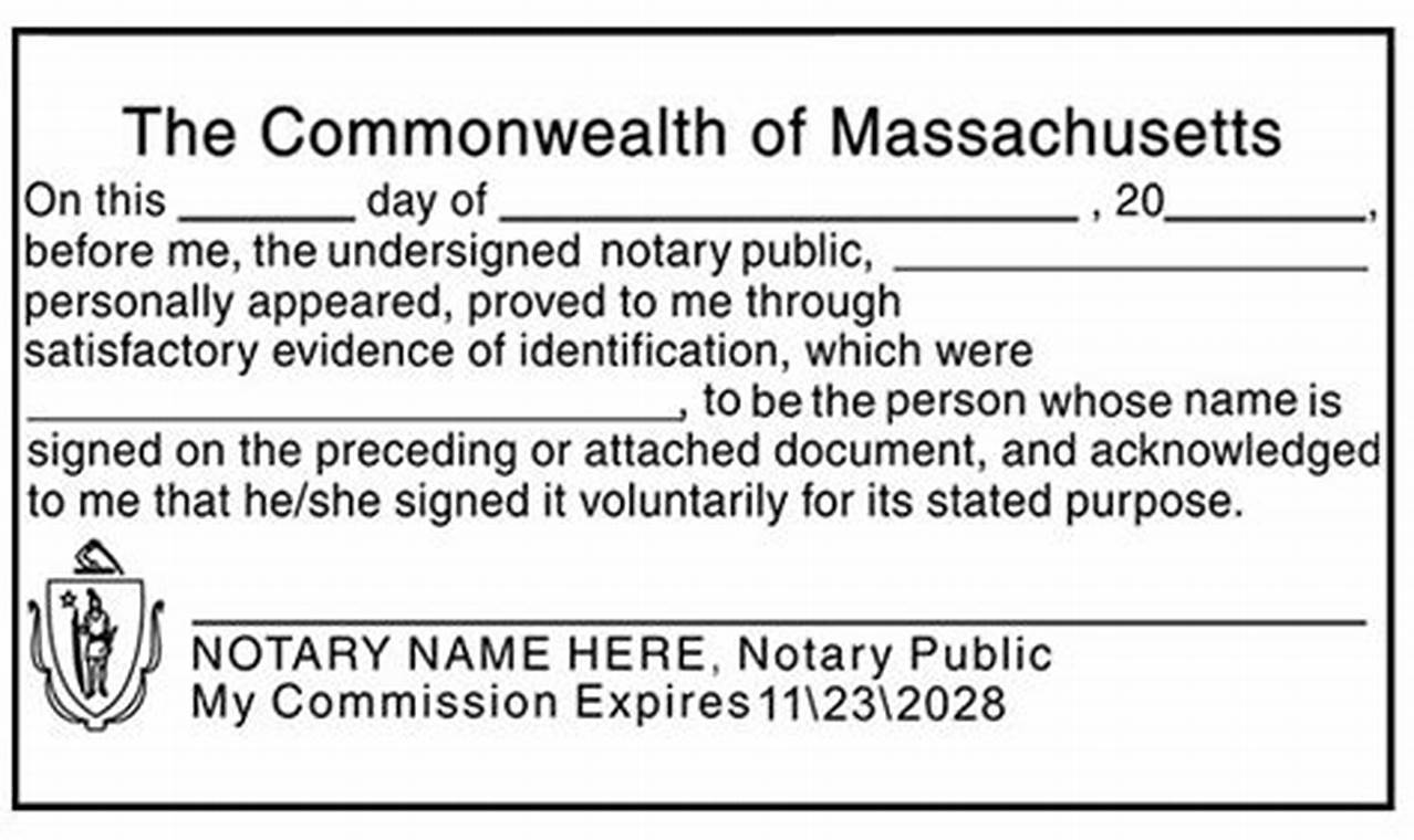 Official Massachusetts Notary Stamp Requirements & FAQs