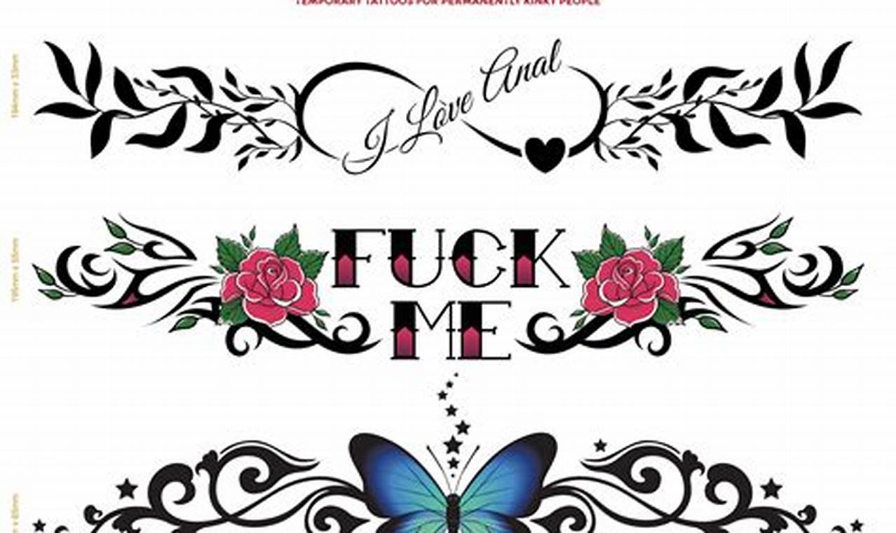 Temporary Tramp Stamp Tattoos