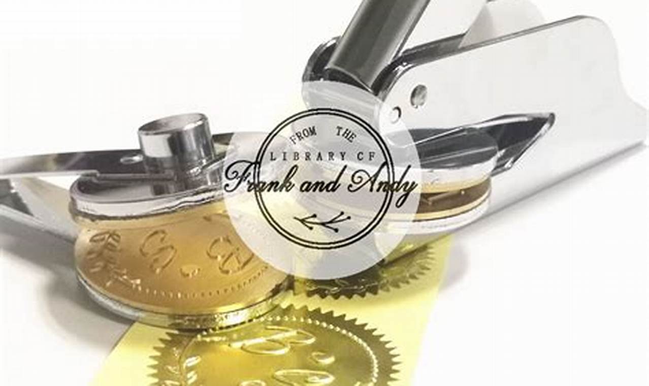 Personalized Custom Logo Embossing Stamps & Seals
