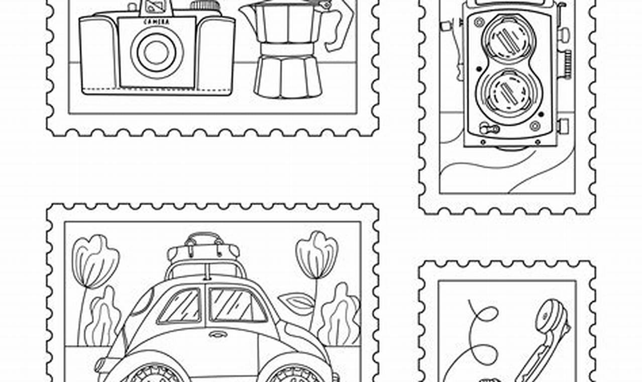 Free Printable Postage Stamp Coloring Pages