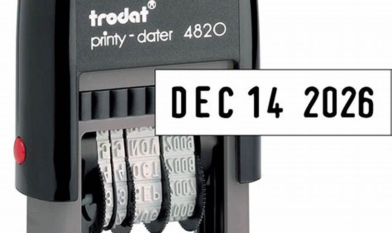 Reliable Rubber Date Stamps & Custom Dies