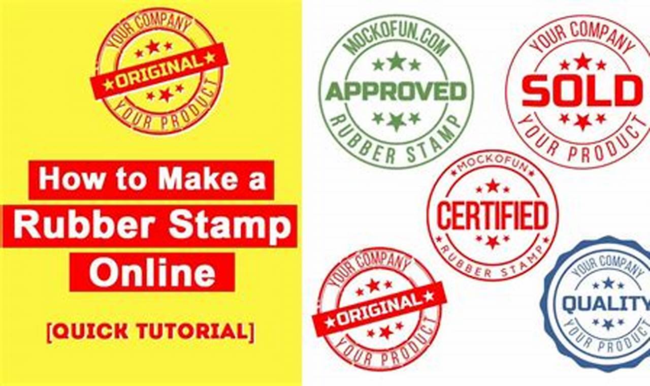 How To Make Rubber Stamp Online