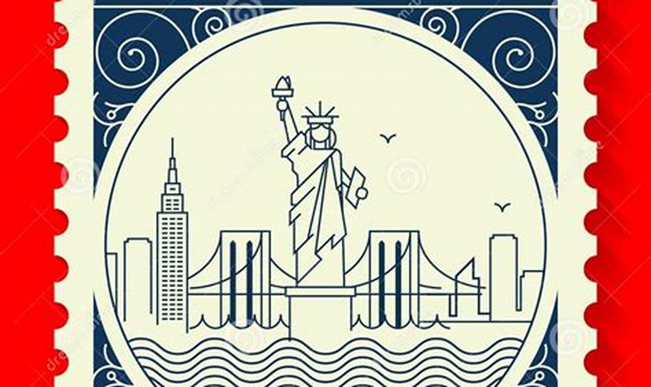 Classic New York Postage Stamps & History