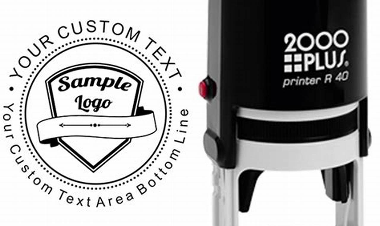 Personalized Custom Logo Ink Stamps & Seals
