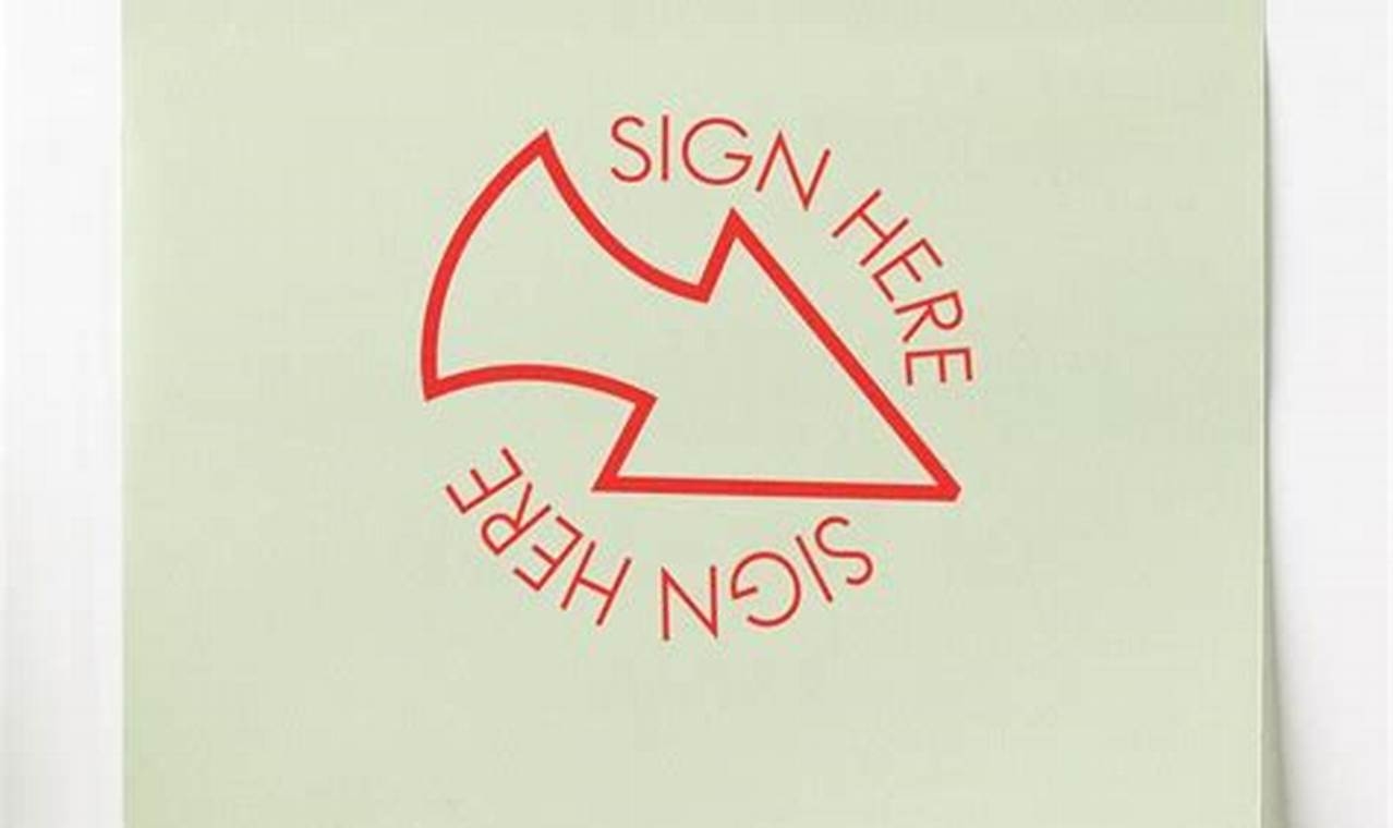 Essential Sign Here Rubber Stamps for Documents