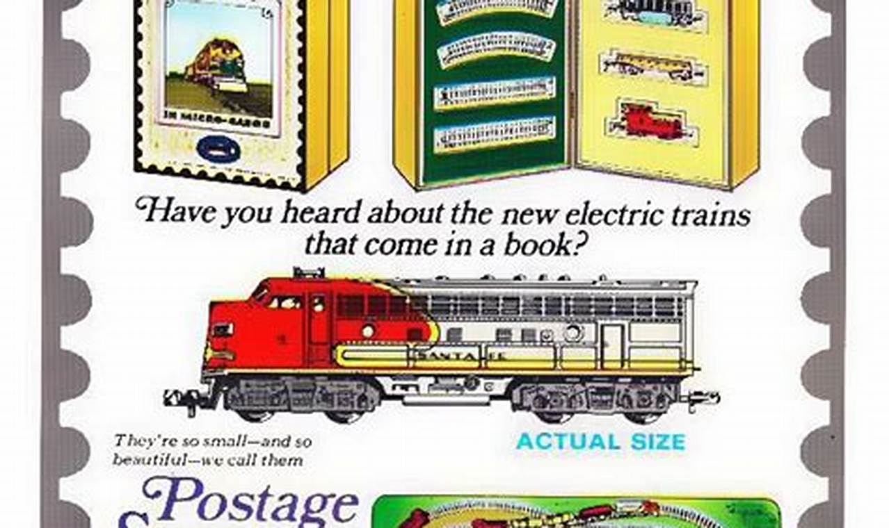 Miniature Postage Stamp Trains of Aurora, IL