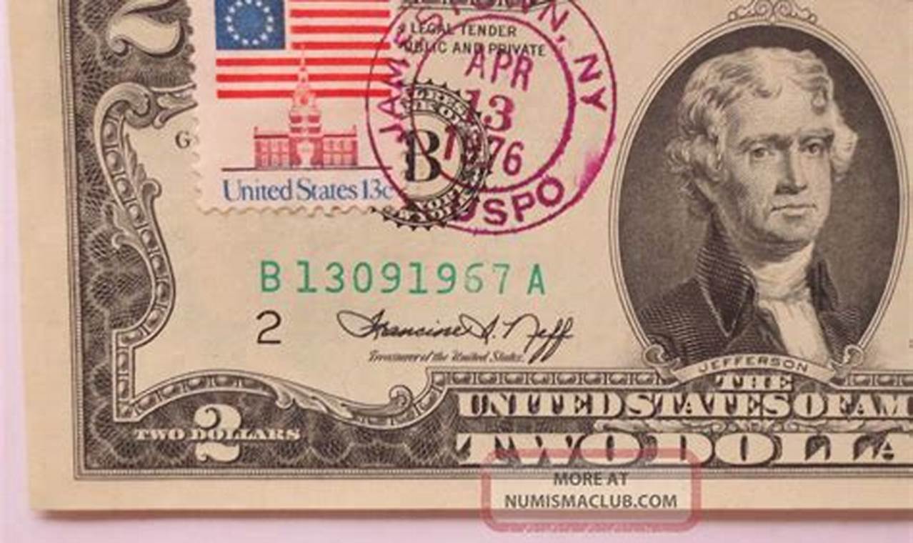 Collectible 1976 $2 Bill with Stamp: Value & History