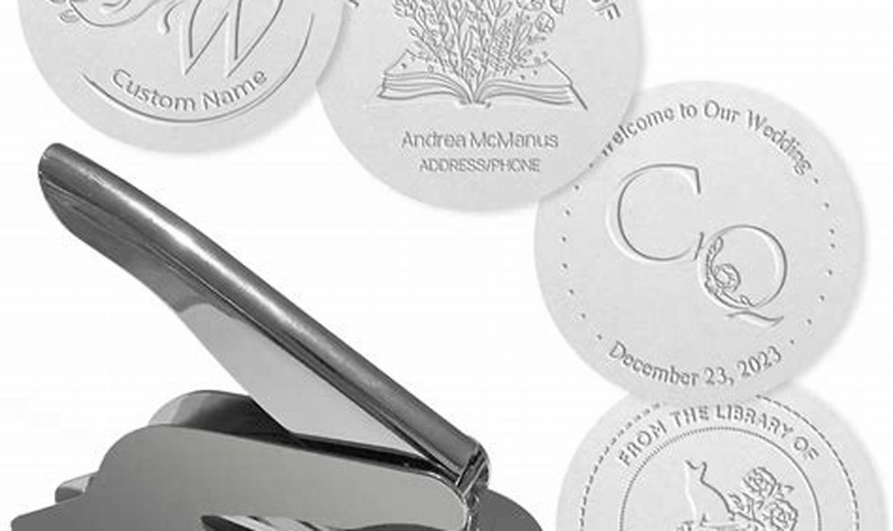 Personalized Custom Book Stamp Press & Kits