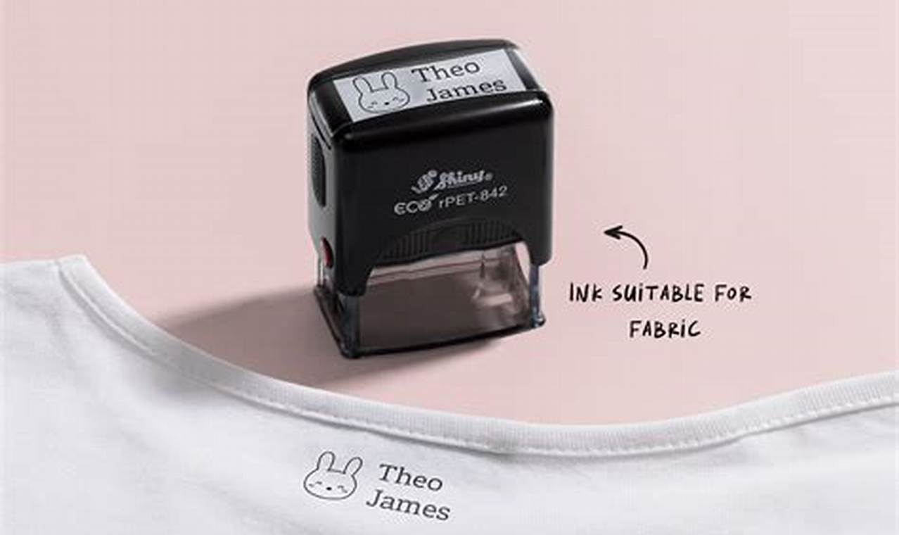 Personalized Custom Clothing Stamps & Supplies